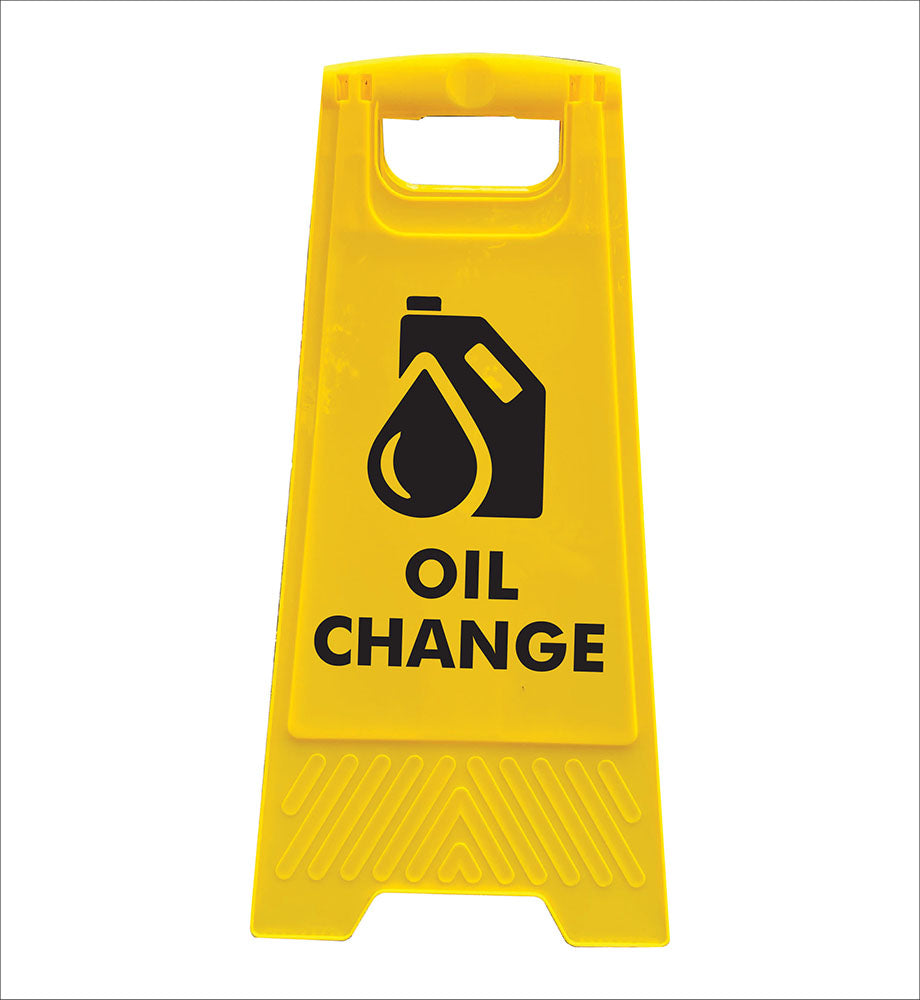 Yellow A-Frame - Oil Change – New Signs
