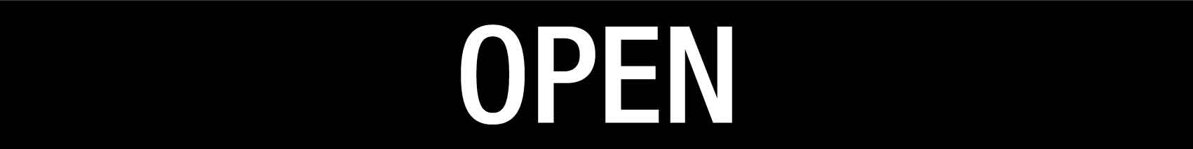 Open - Statutory Sign – New Signs