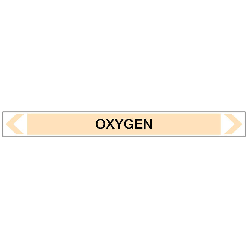 Gases - Oxygen - Pipe Marker Sticker – New Signs
