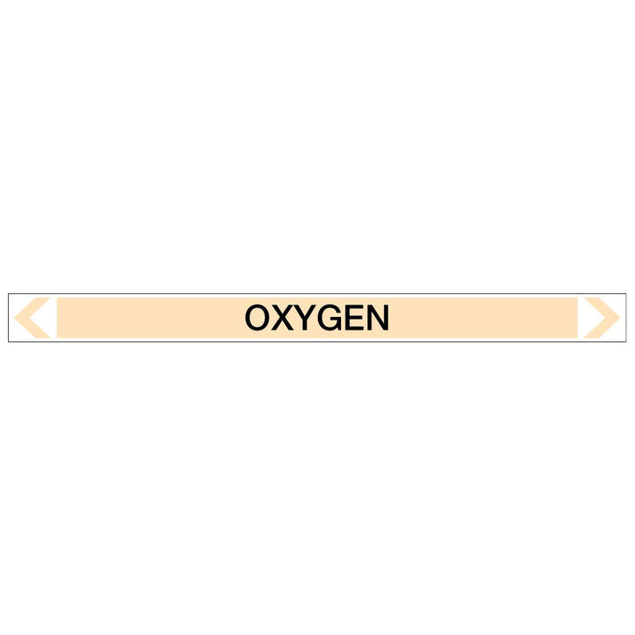 Gases - Oxygen - Pipe Marker Sticker – New Signs