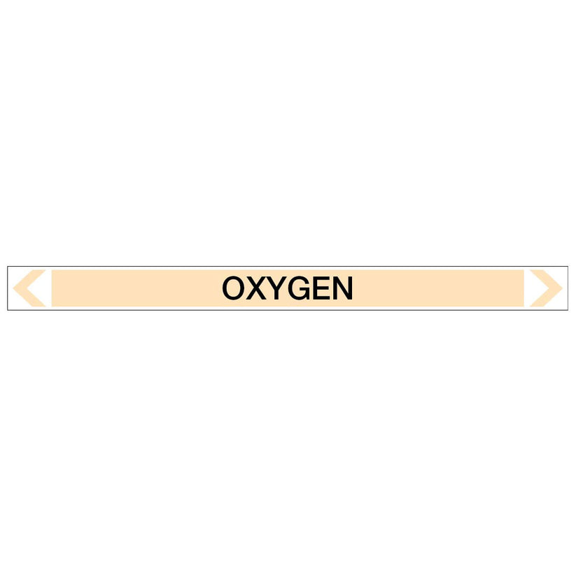 Gases - Oxygen - Pipe Marker Sticker – New Signs