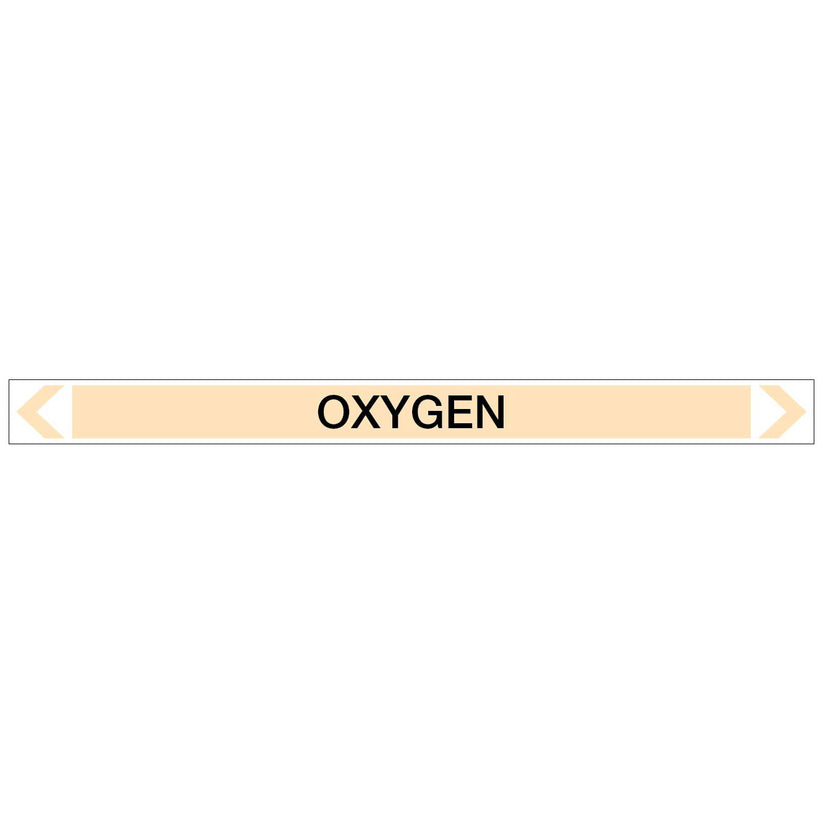 Gases - Oxygen - Pipe Marker Sticker – New Signs