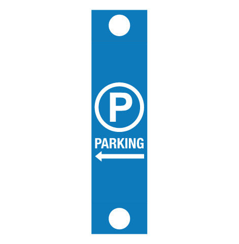 Parking Blue Left Arrow - Corflute Bollard Traffic Signs – New Signs