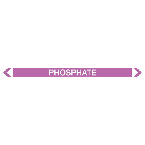 Alkalis / Acids - Phosphate - Pipe Marker Sticker – New Signs