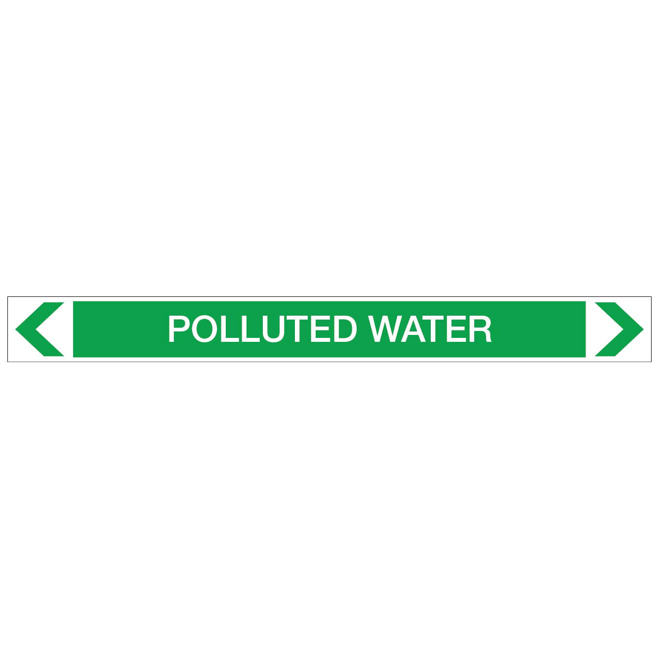 Water - Polluted Water - Pipe Marker Sticker – New Signs