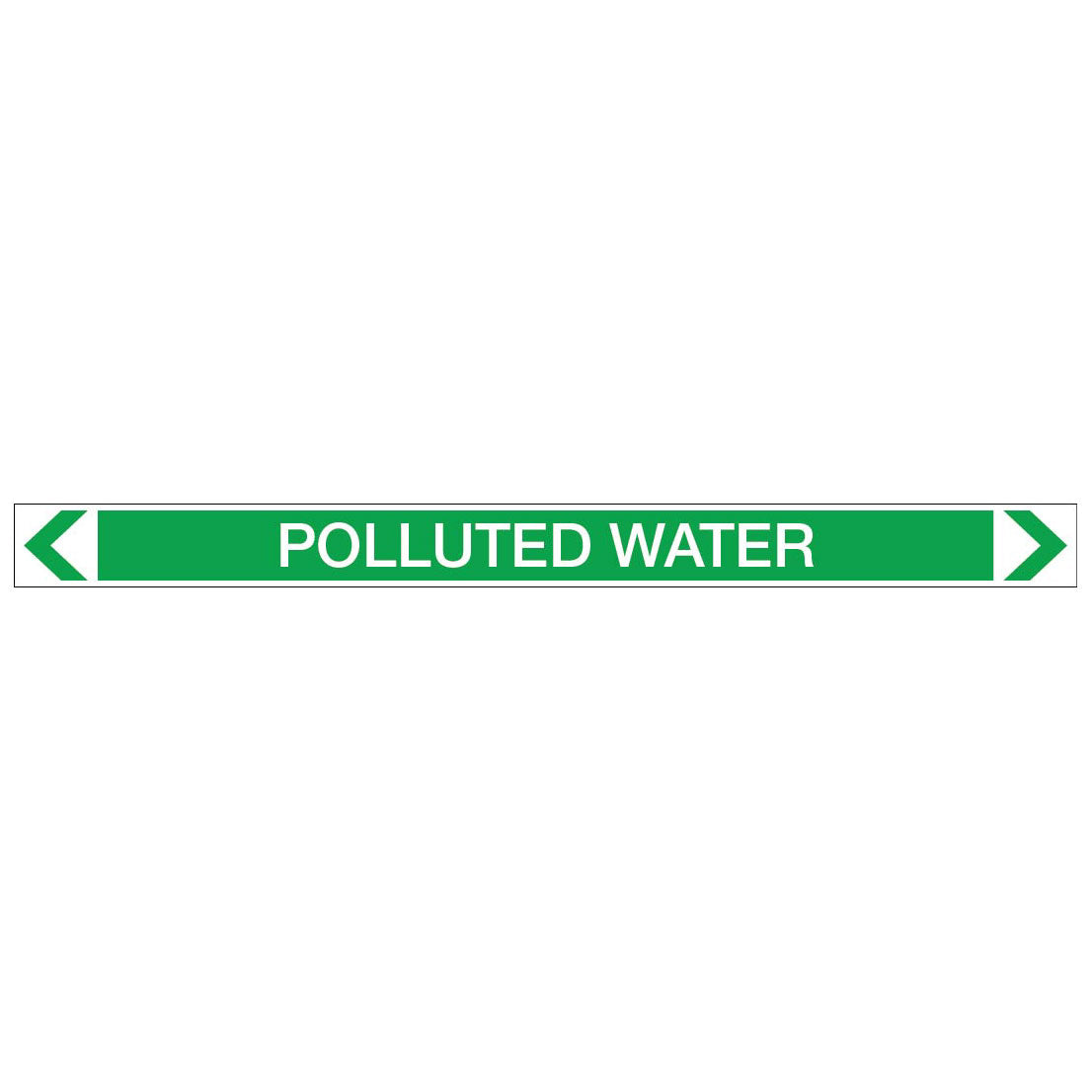 Water - Polluted Water - Pipe Marker Sticker – New Signs