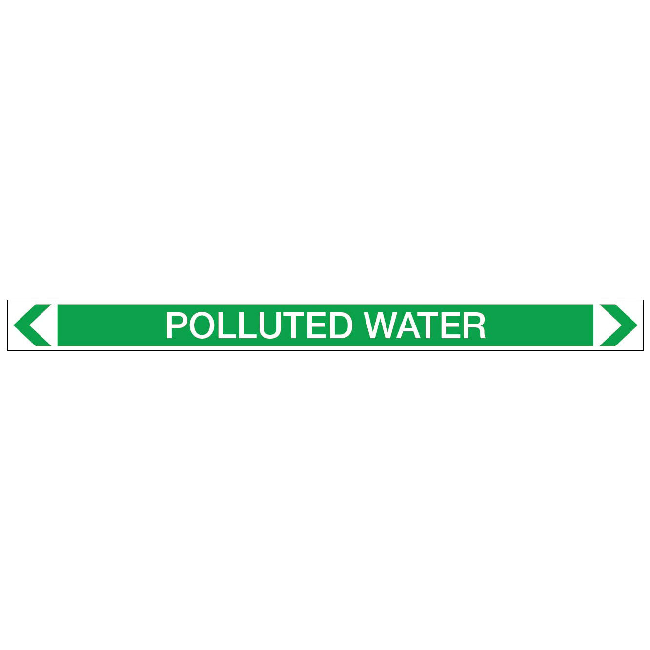 Water - Polluted Water - Pipe Marker Sticker – New Signs