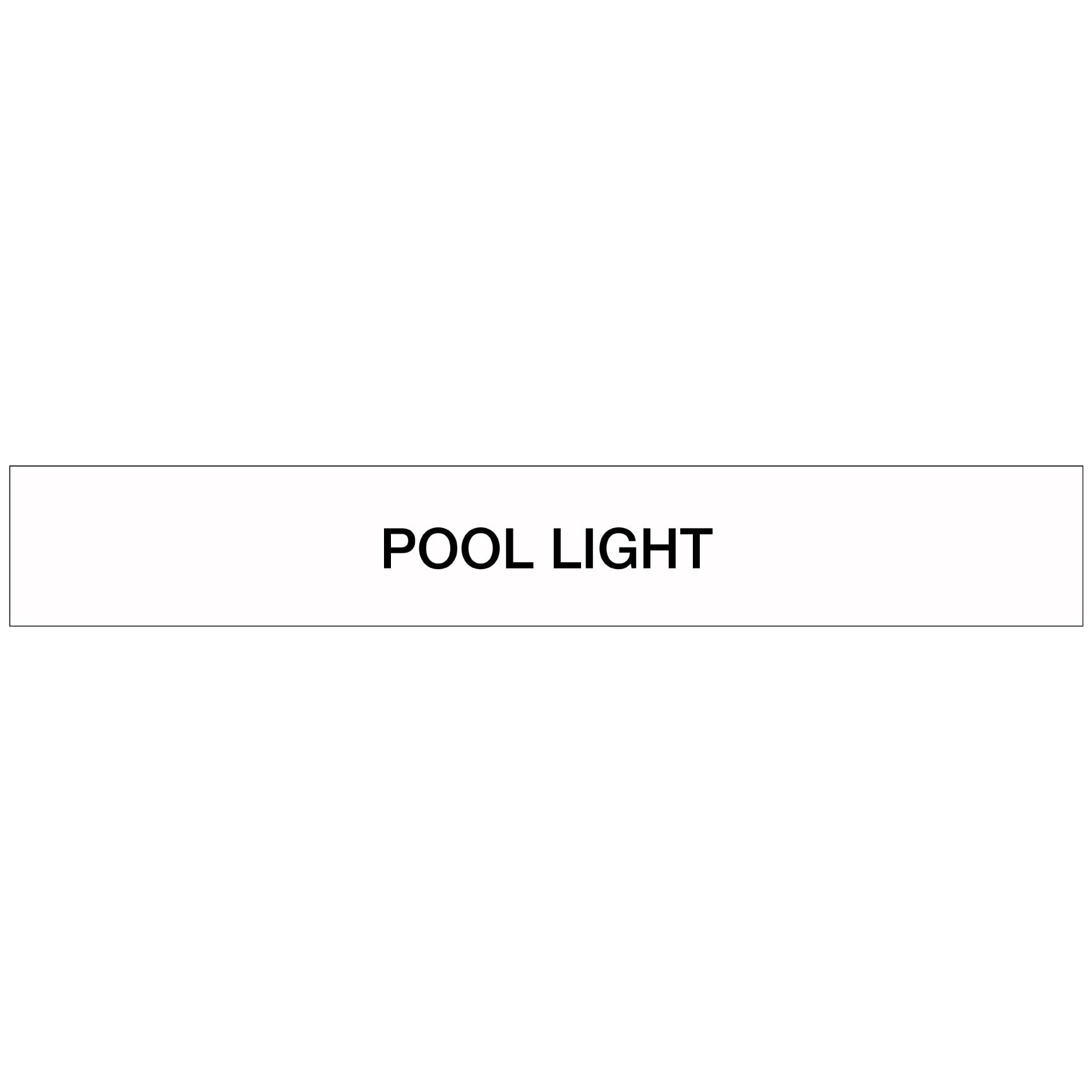 Pool/Spa - Pool Light - Pipe Marker Sticker – New Signs