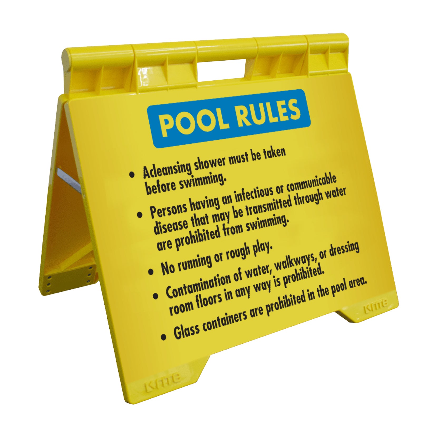 Pool Rules 3 - Evarite A-Frame Sign – New Signs
