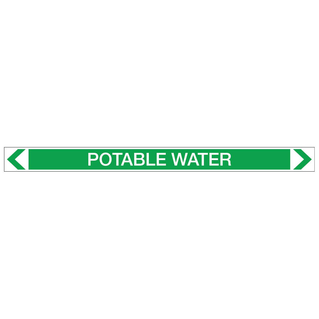Water - Potable Water - Pipe Marker Sticker – New Signs