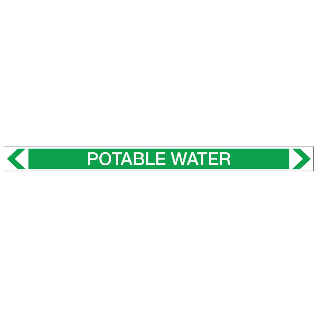Water - Potable Water - Pipe Marker Sticker – New Signs