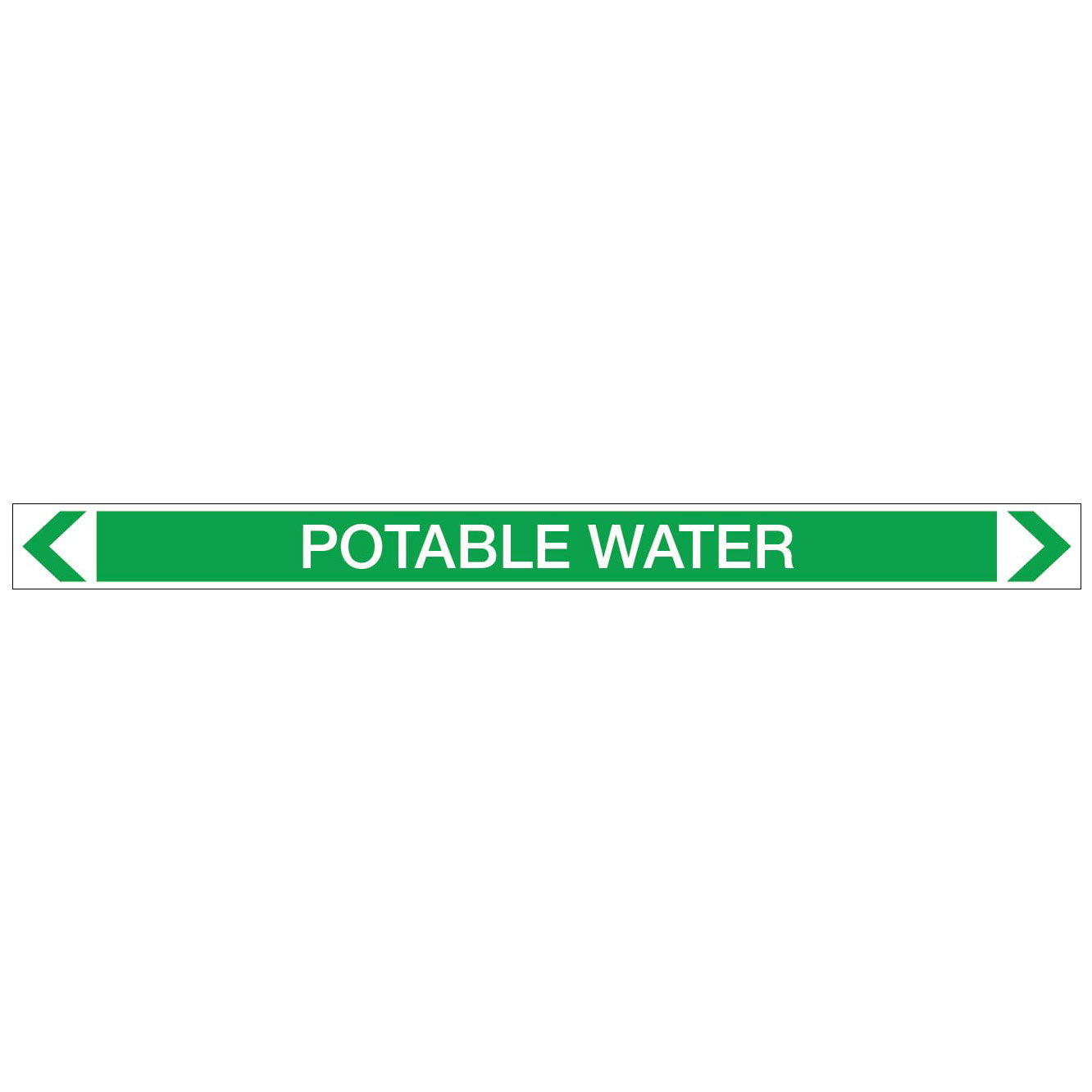 Water - Potable Water - Pipe Marker Sticker – New Signs