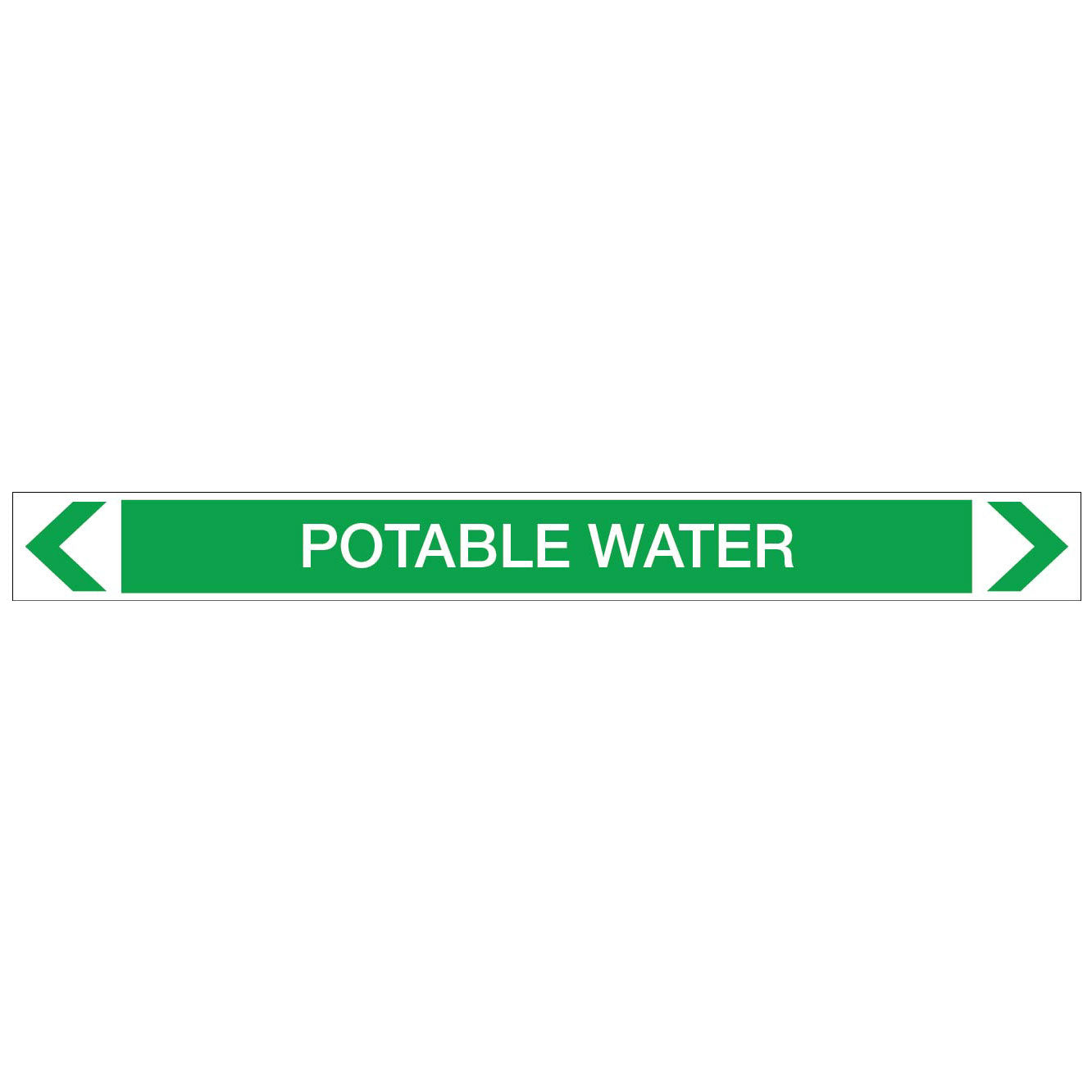 Water - Potable Water - Pipe Marker Sticker – New Signs