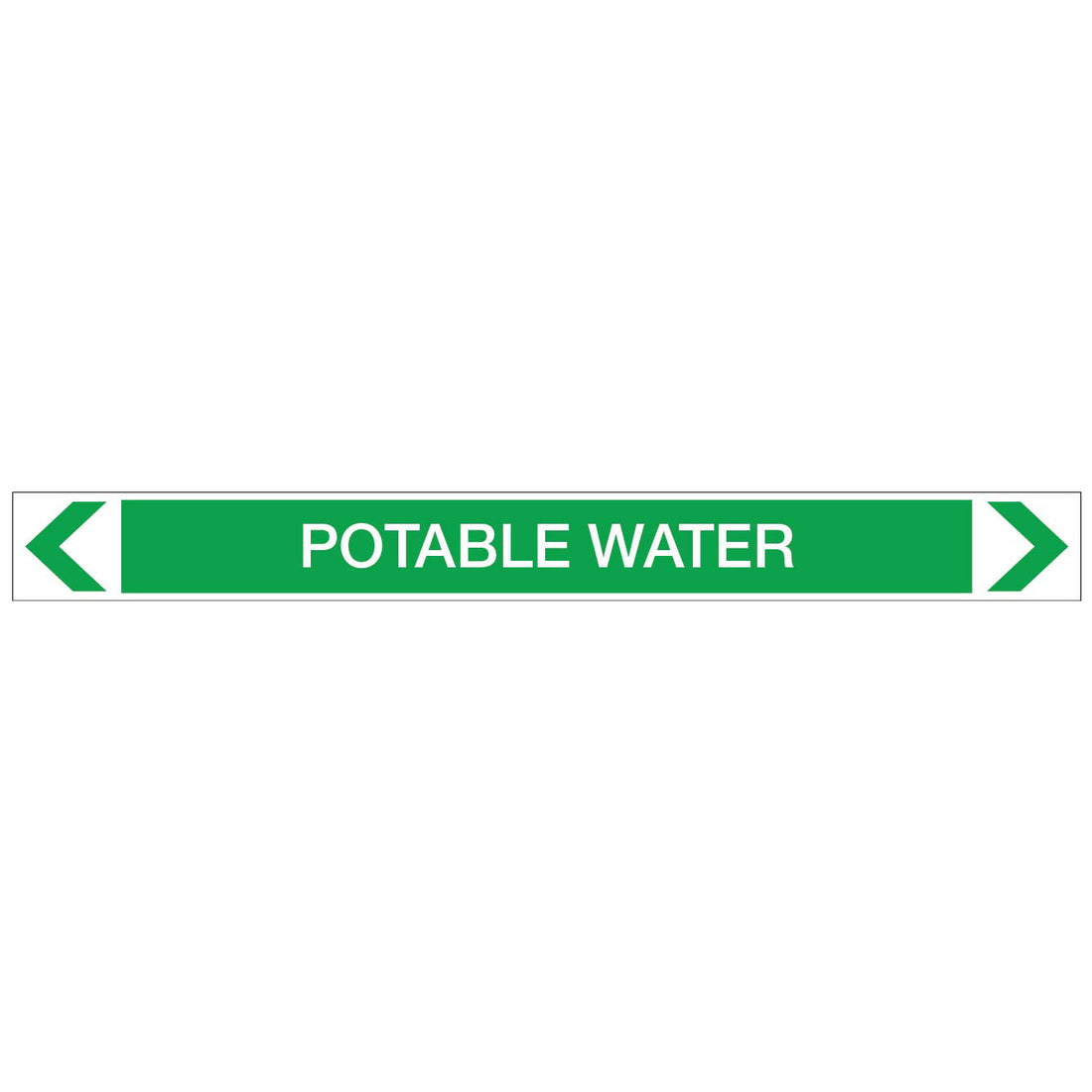 Water - Potable Water - Pipe Marker Sticker – New Signs