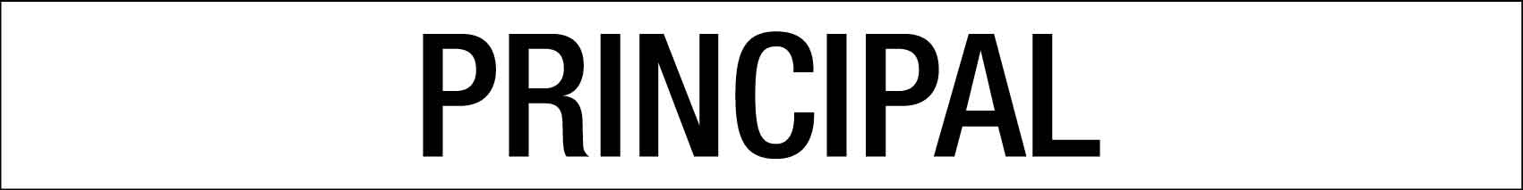 Principal - Statutory Sign – New Signs