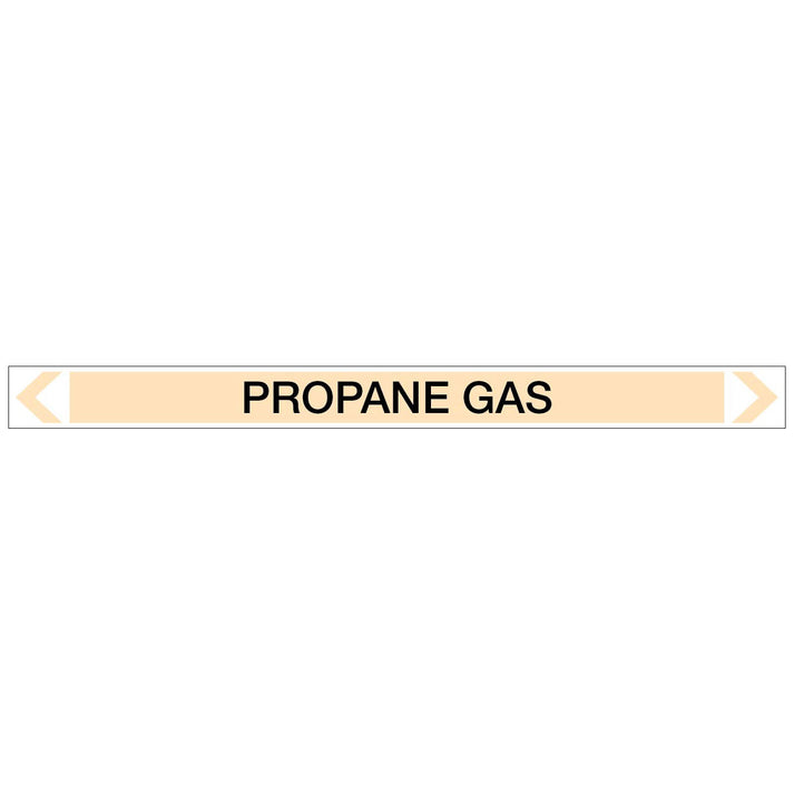 Gases - Propane Gas - Pipe Marker Sticker – New Signs