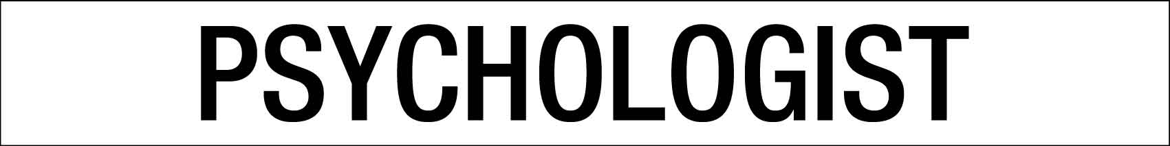 Psychologist - Statutory Sign – New Signs