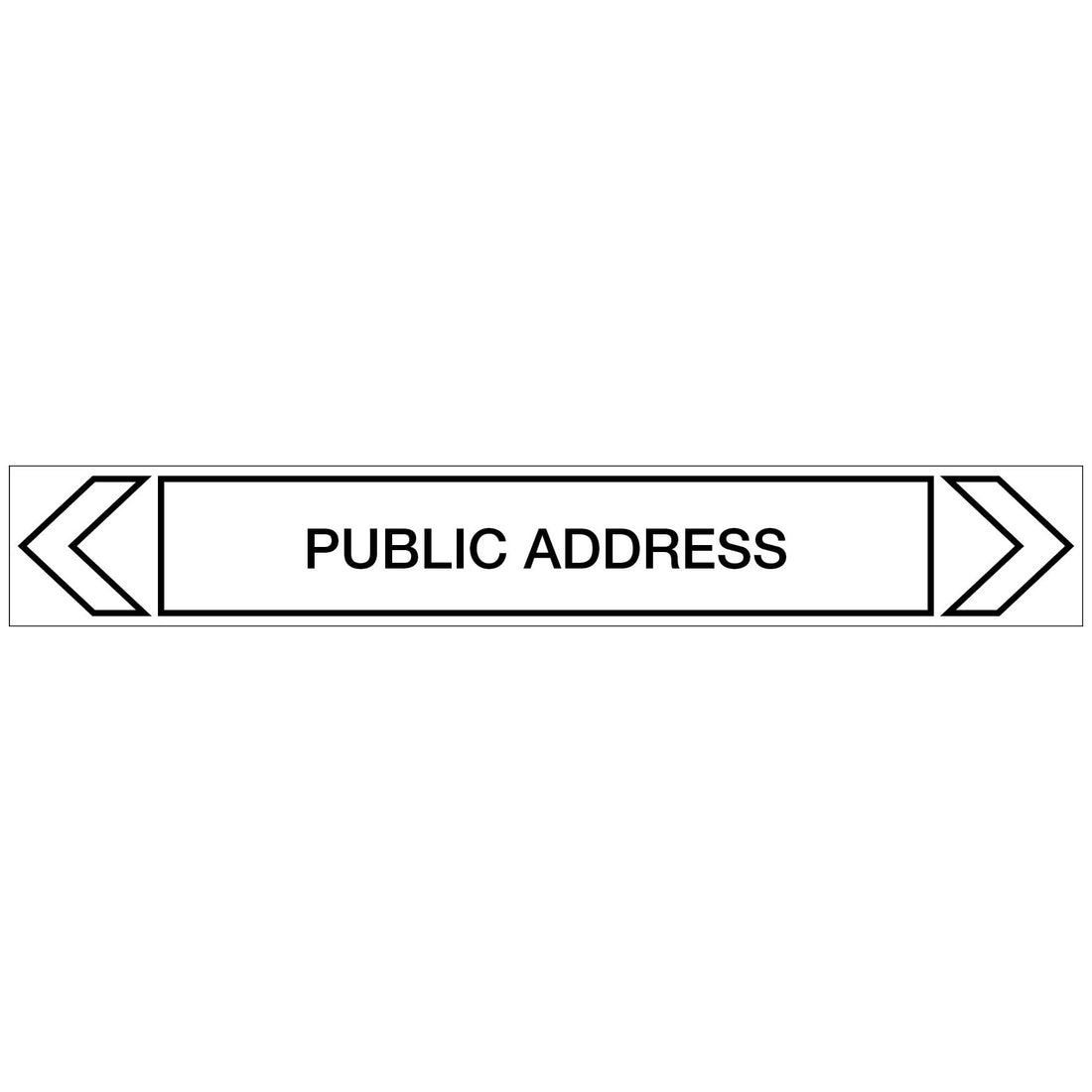 Communications - Public Address - Pipe Marker Sticker – New Signs