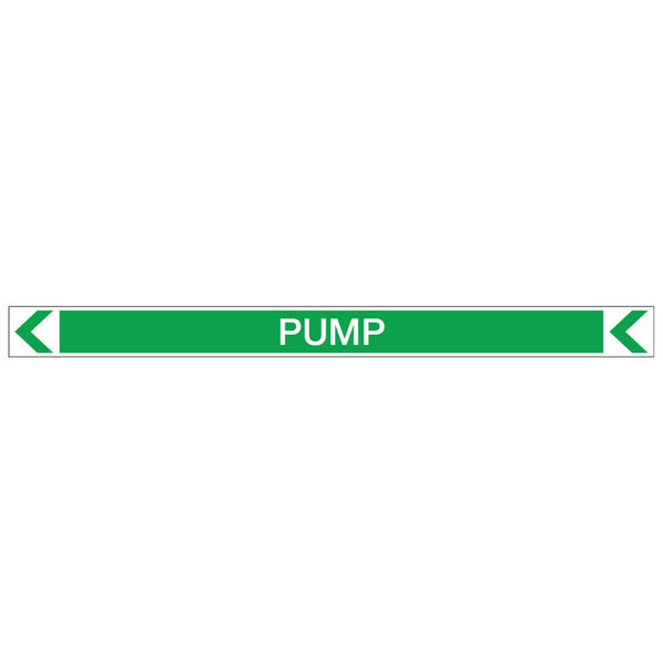 Pool/Spa - Pump (Left) - Pipe Marker Sticker – New Signs