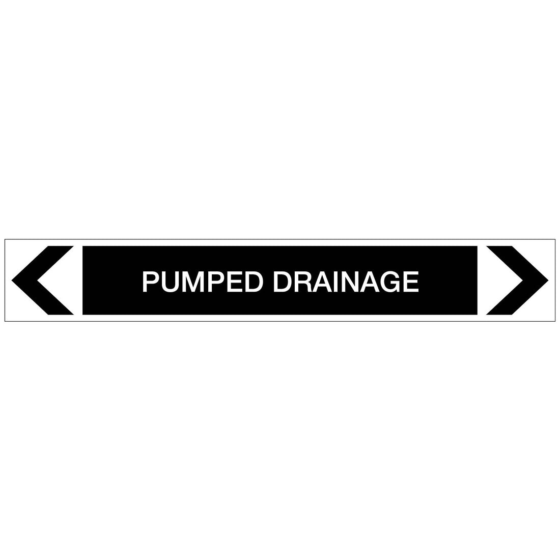 Miscellaneous - Pumped Drainage - Pipe Marker Sticker – New Signs