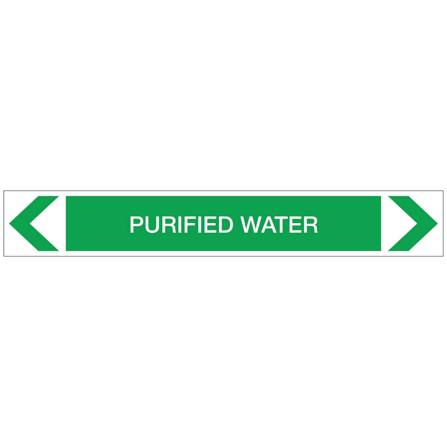 Water - Purified Water - Pipe Marker Sticker – New Signs