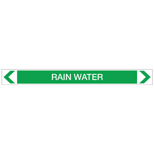Water - Rain Water - Pipe Marker Sticker – New Signs