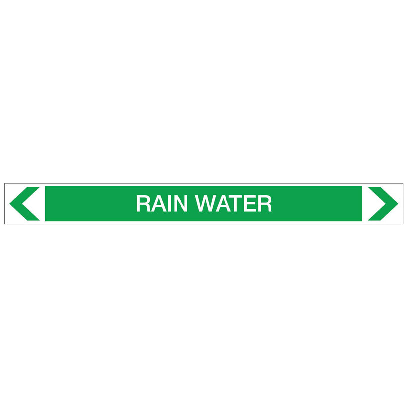 Water - Rain Water - Pipe Marker Sticker – New Signs