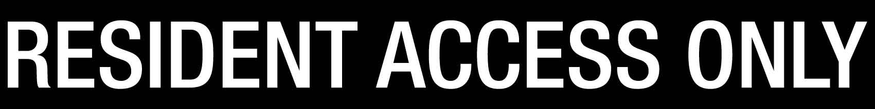 Resident Access Only - Statutory Sign – New Signs