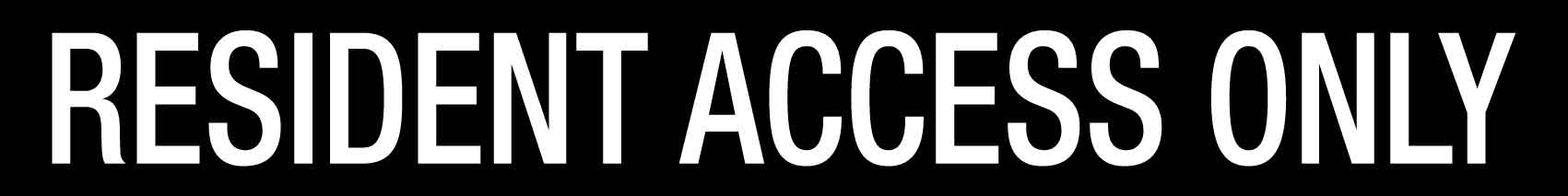 Resident Access Only - Statutory Sign – New Signs