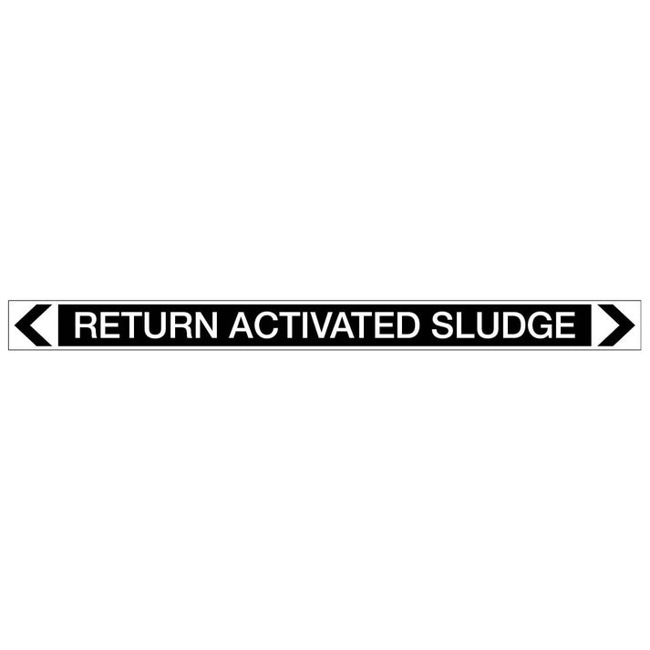 Miscellaneous - Return Activated Sludge - Pipe Marker Sticker – New Signs