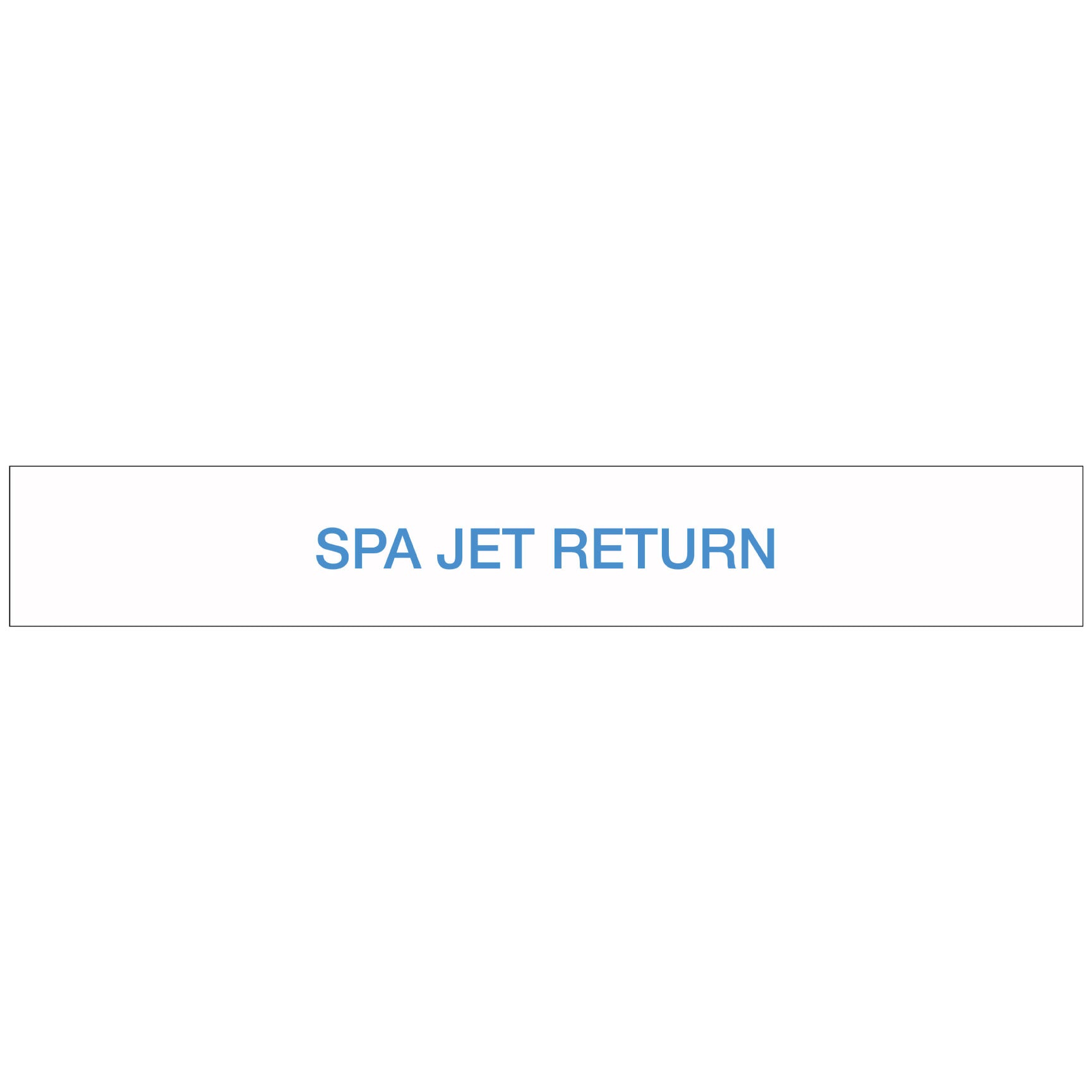 Pool/Spa - SPA JET Return - Pipe Marker Sticker – New Signs