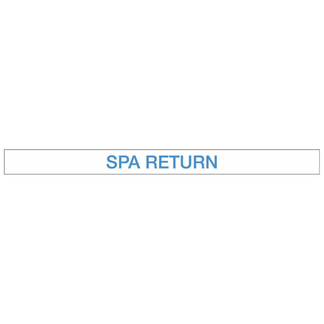 Pool/Spa - SPA Return - Pipe Marker Sticker – New Signs