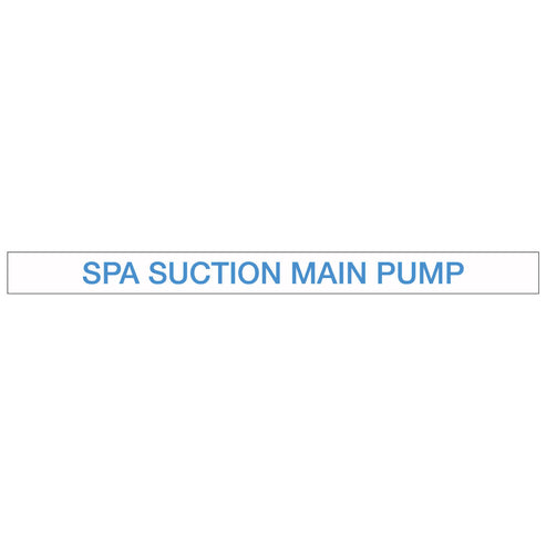 Pool/Spa - SPA Suction Main Pump - Pipe Marker Sticker – New Signs