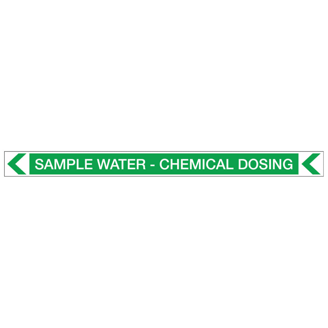 Pool/Spa - Sample Water - Chemical Dosing (Left) - Pipe Marker Sticker ...