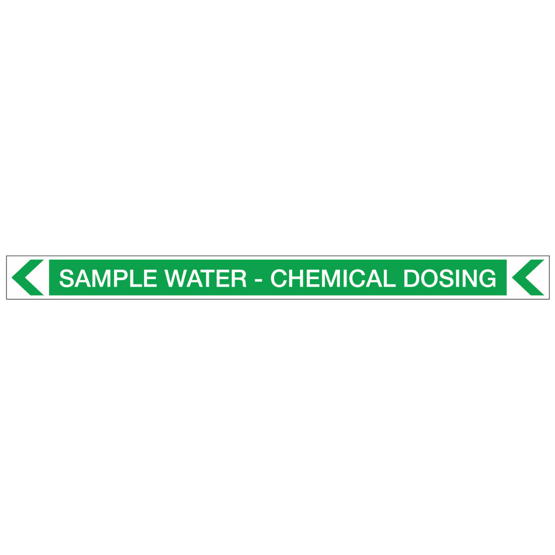 Pool/Spa - Sample Water - Chemical Dosing (Left) - Pipe Marker Sticker ...