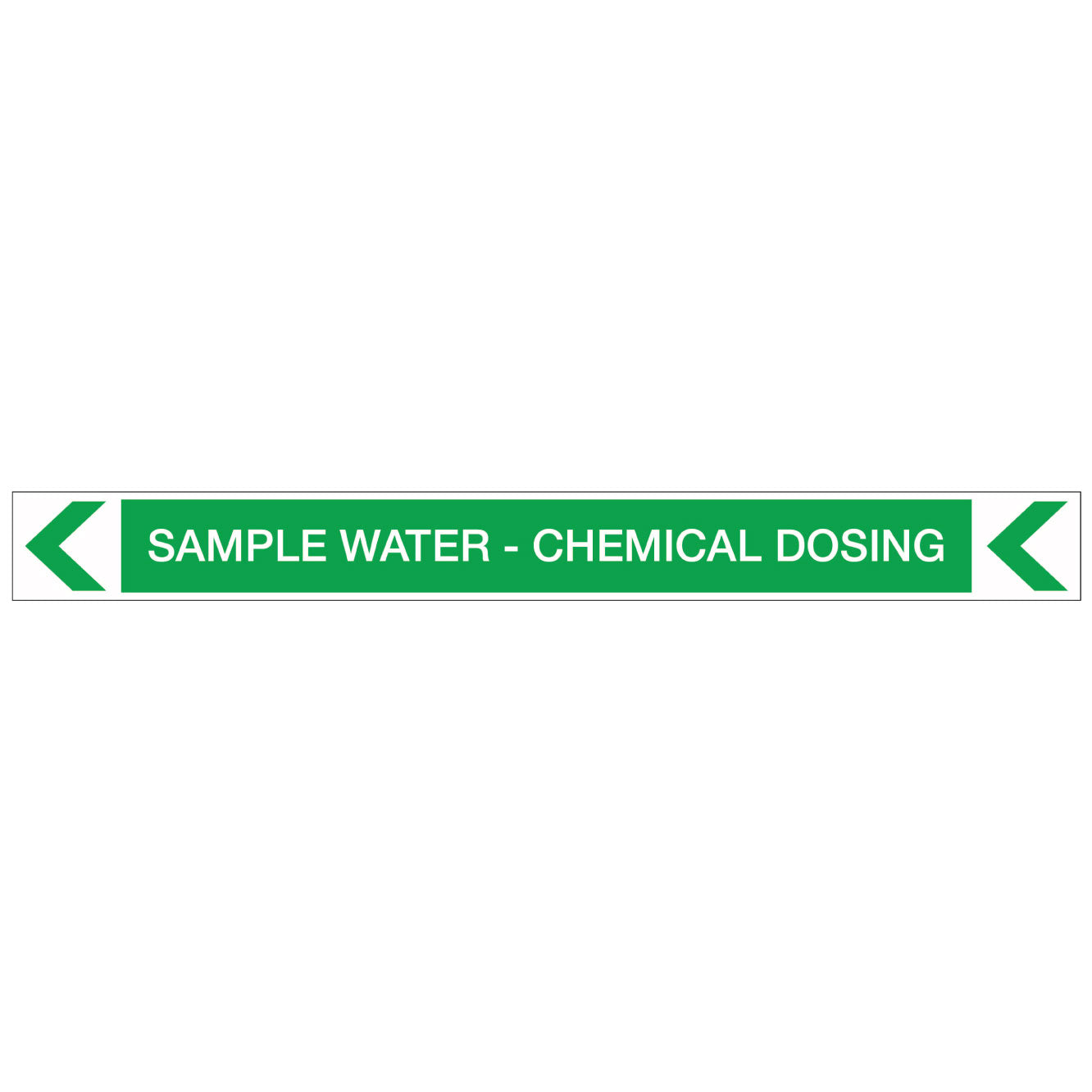 Pool/Spa - Sample Water - Chemical Dosing (Left) - Pipe Marker Sticker ...