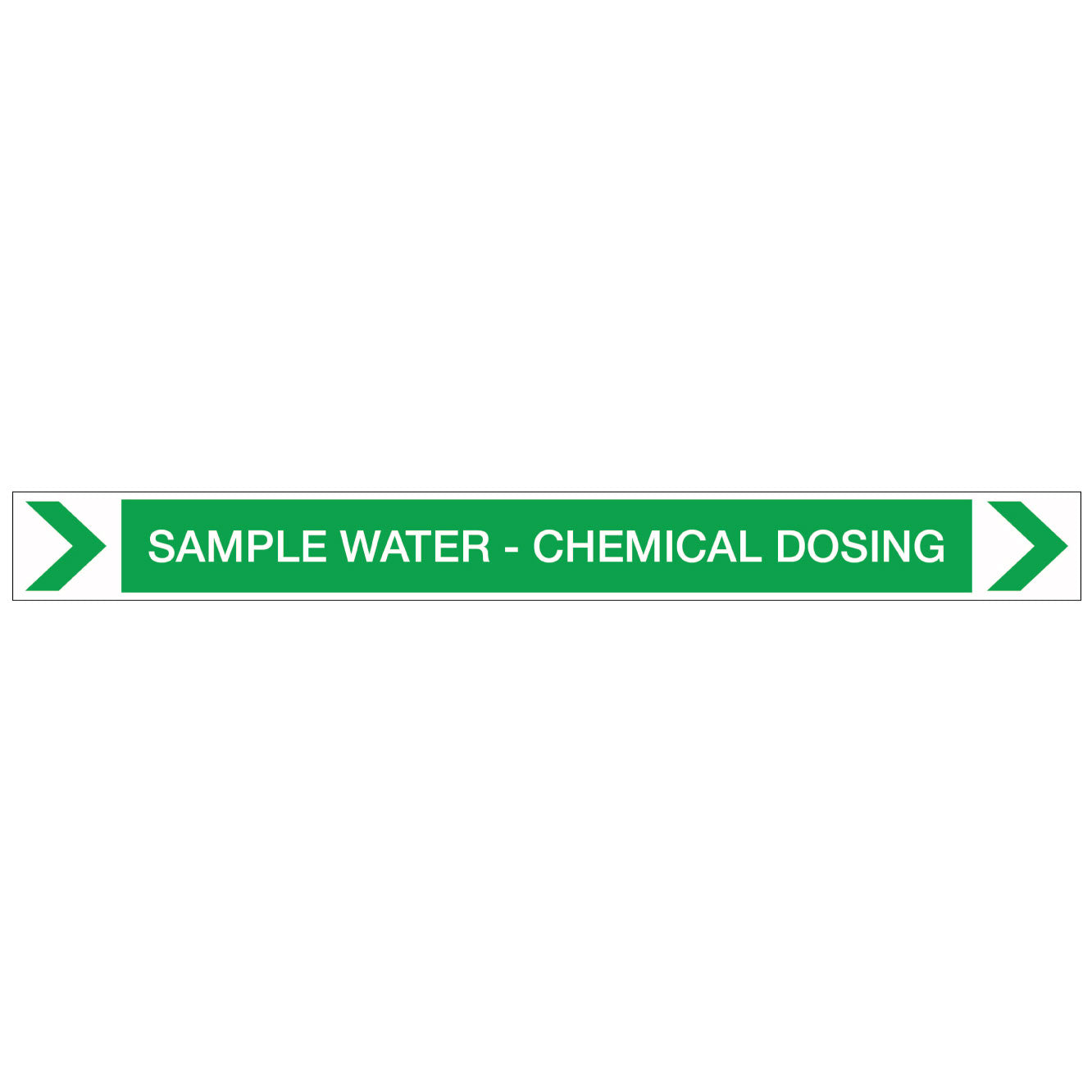 Pool/Spa - Sample Water - Chemical Dosing (Right) - Pipe Marker Sticke ...