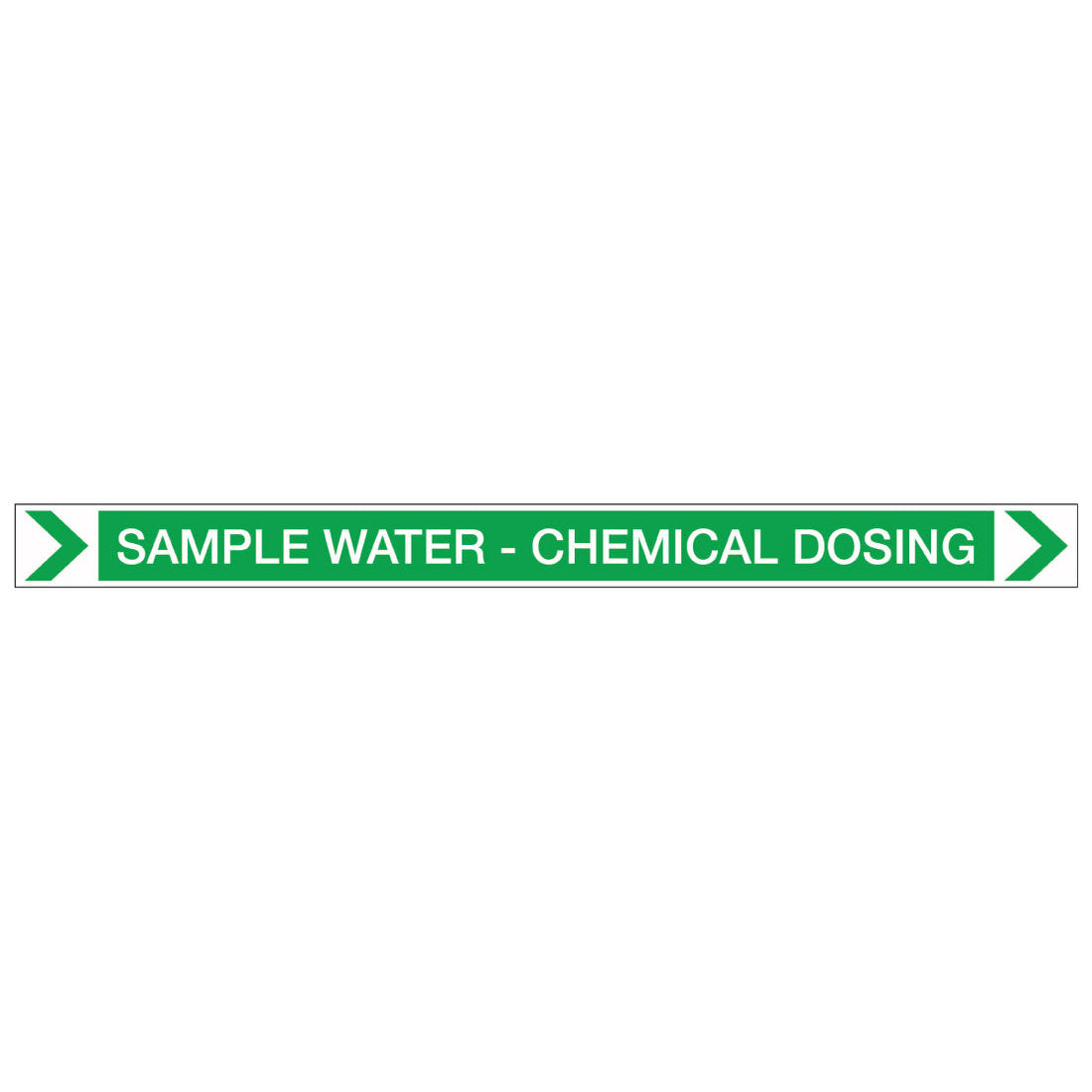 Pool/Spa - Sample Water - Chemical Dosing (Right) - Pipe Marker Sticke ...