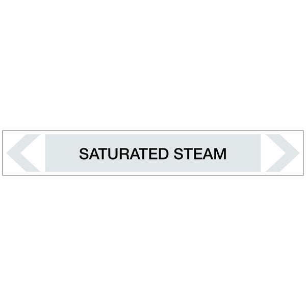 Steam - Saturated Steam - Pipe Marker Sticker – New Signs