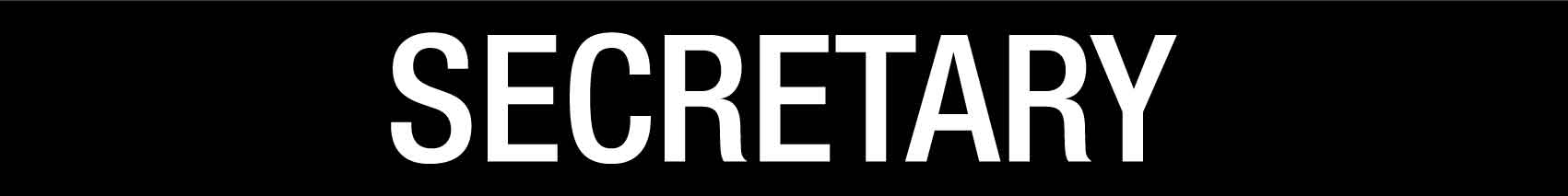 Secretary - Statutory Sign – New Signs