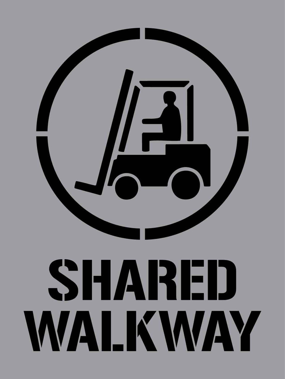 Shared Walkway - Aluminium Composite Stencil – New Signs