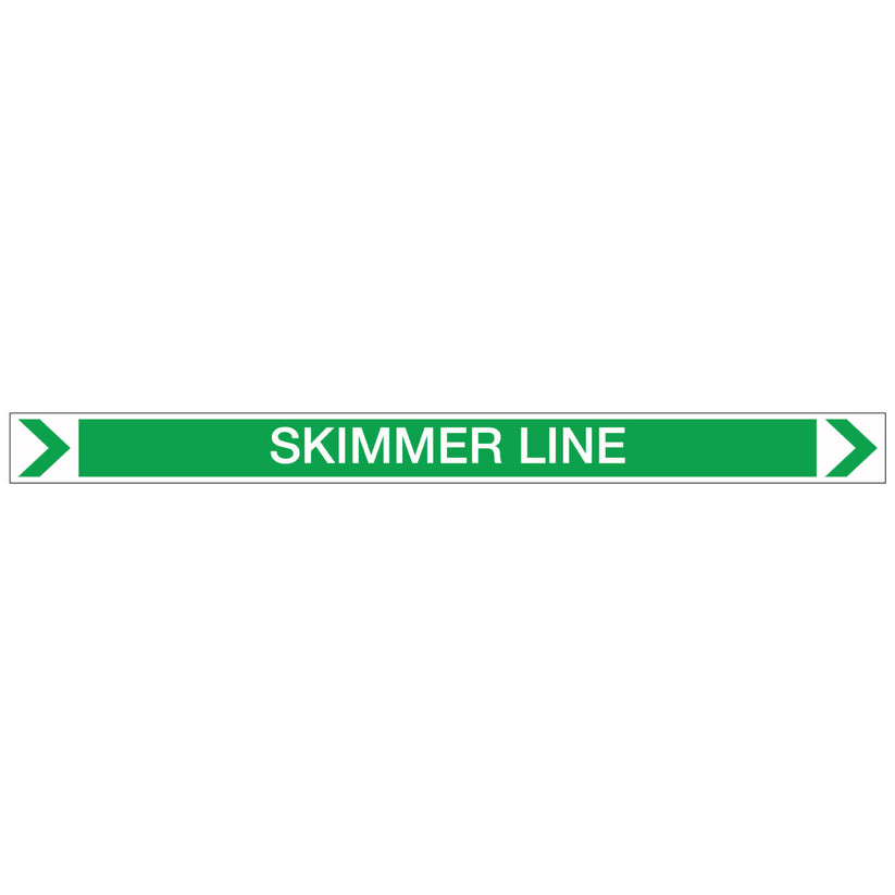 Pool/Spa - Skimmer Line (Right) - Pipe Marker Sticker – New Signs