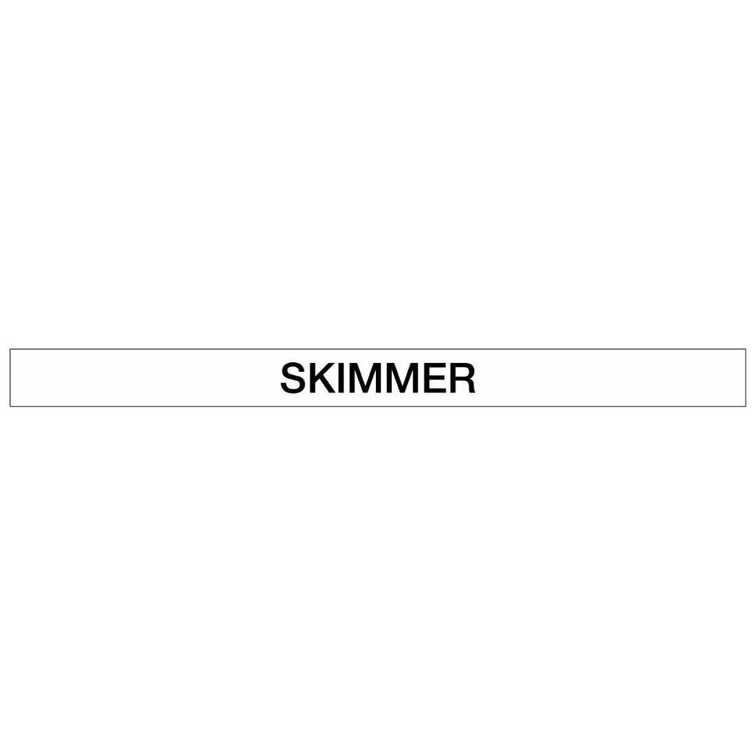 Pool/Spa - Skimmer - Pipe Marker Sticker – New Signs