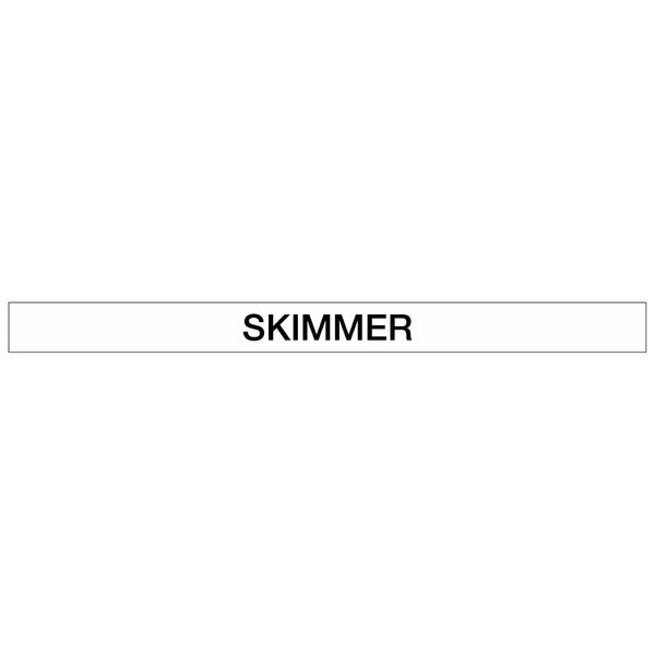 Pool/Spa - Skimmer - Pipe Marker Sticker – New Signs