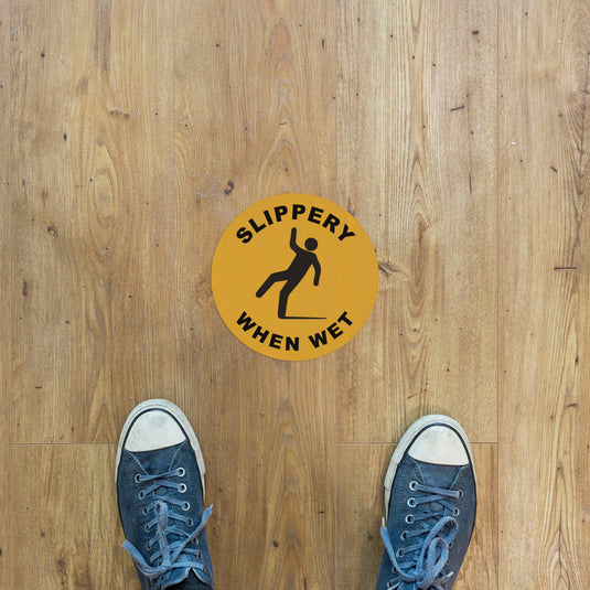 Wet Floor Signage | Yellow A-frame Sign – New Signs