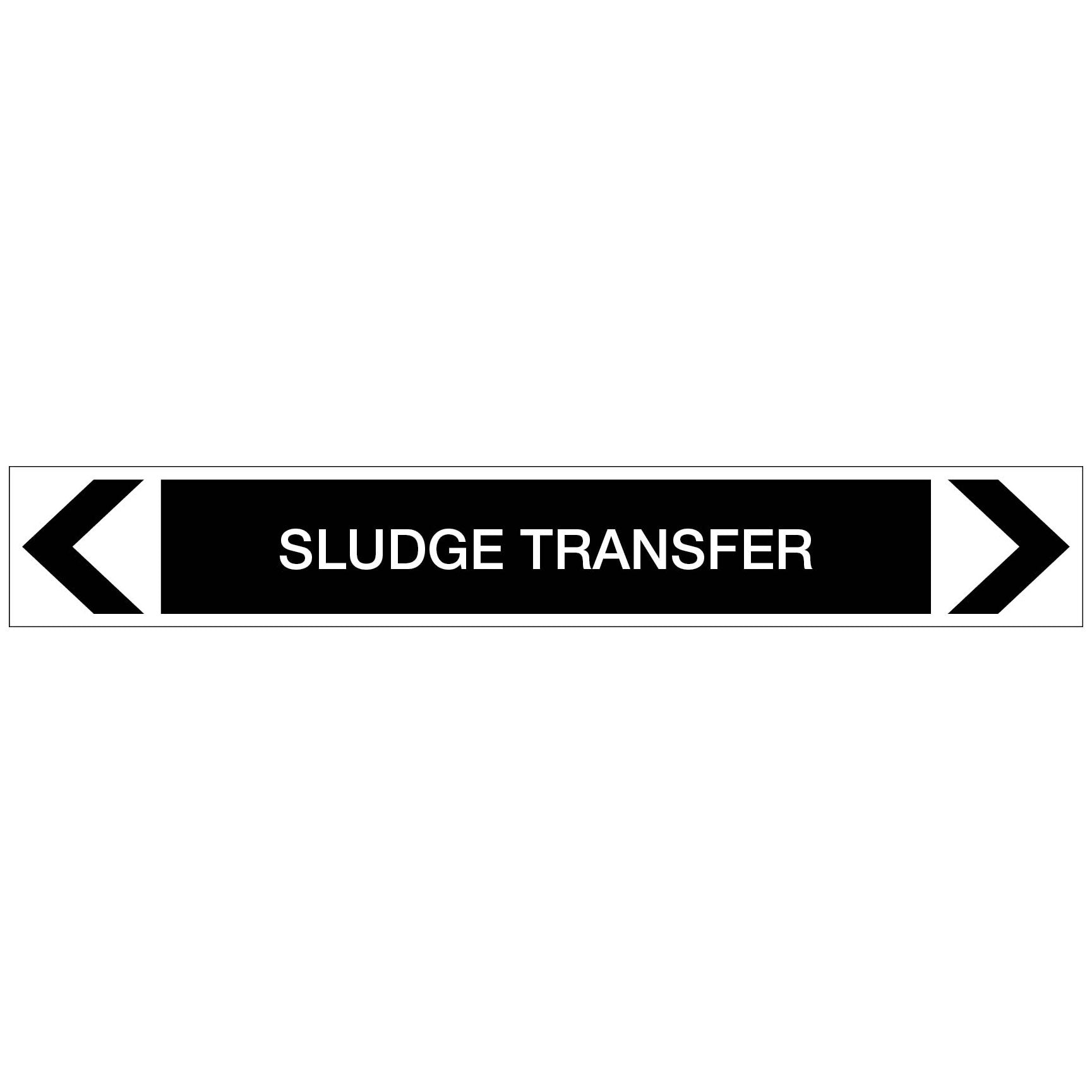Miscellaneous - Sludge Transfer - Pipe Marker Sticker – New Signs