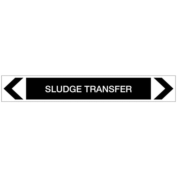 Miscellaneous - Sludge Transfer - Pipe Marker Sticker – New Signs