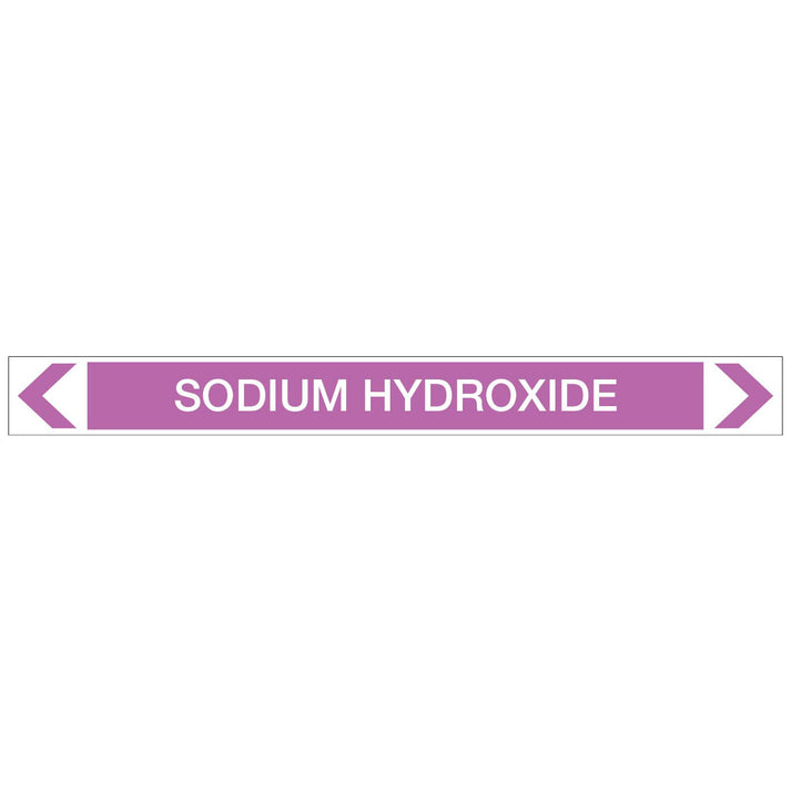Alkalis / Acids - Sodium Hydroxide - Pipe Marker Sticker – New Signs