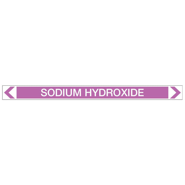 Alkalis / Acids - Sodium Hydroxide - Pipe Marker Sticker – New Signs