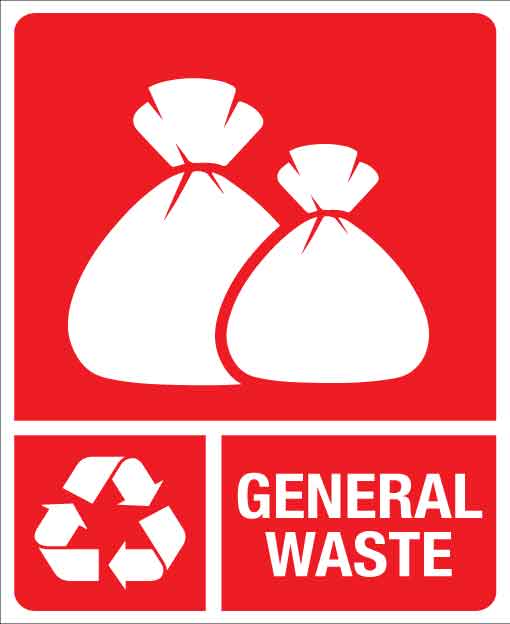 Standard General Waste Wheelie Bin Stickers – New Signs